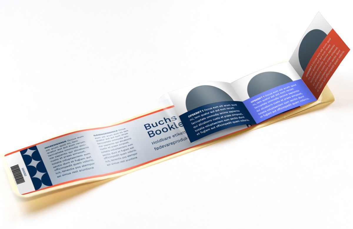 Booklet Labels fra Buchs - Kompakt og Informativ